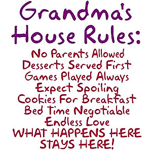 CafePress Grandma's House Rules Mug Ceramic Coffee Mug, Tea Cup 11 oz