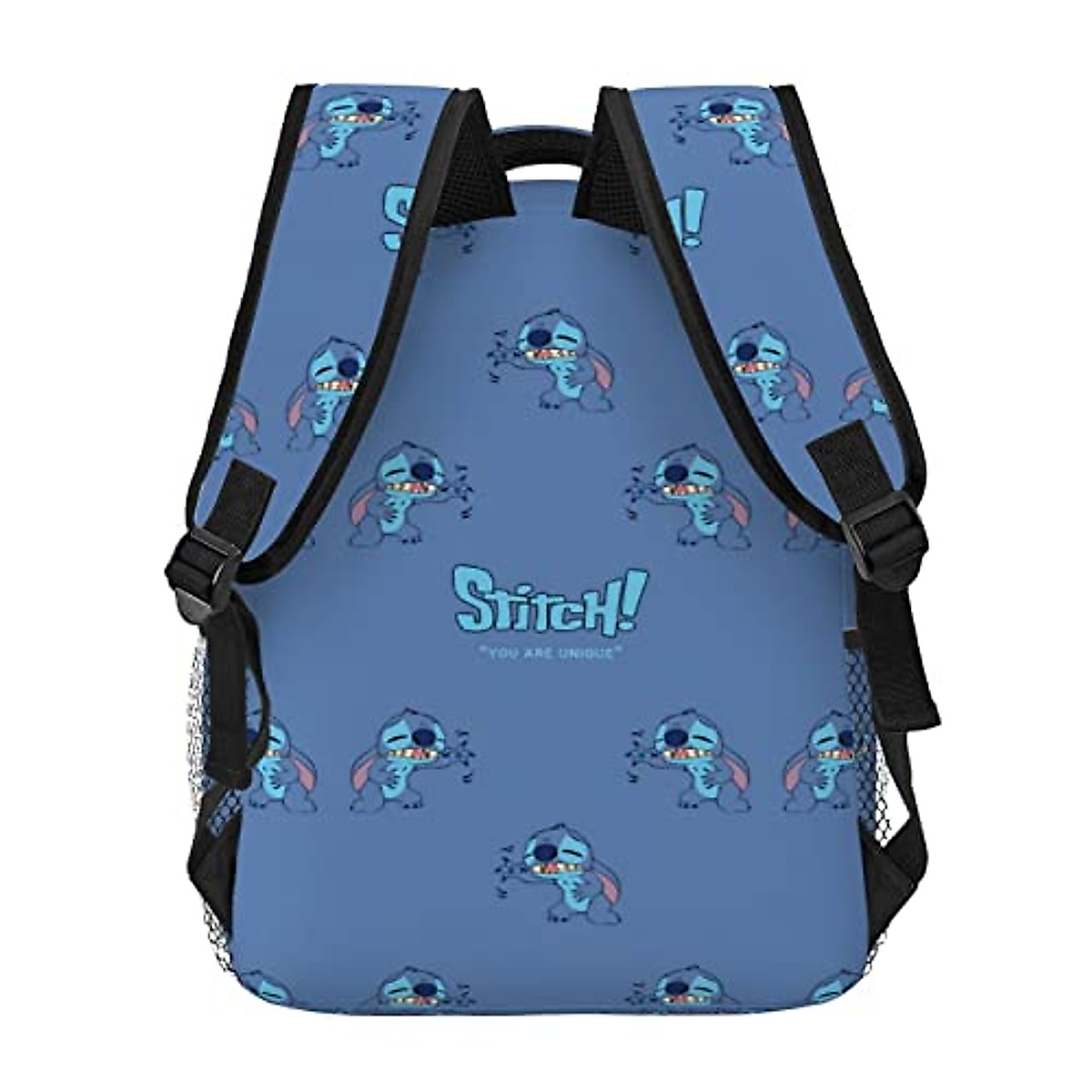 Oussma Stitch Backpack Girl's Boy's Adult's 16 Inch Double Strap Shoulder Light Weight School Bookbag Water Resistant Fits Laptop