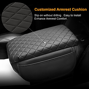 Console Cushion Cover for Toyota Tacoma 2016-2023 SR SR5 Off-Road PreRunner TRD-Sport pro Limited Tacoma Organizer Armrest Storage Box Cover Tacoma Interior Accessories