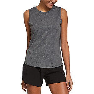 baleaf Women's Workout Tops Sleeveless Running Yoga Tops Gym Atnletic Shirts Activewear Gray Size L