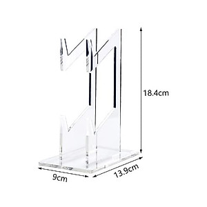 1 Piece Double Layer Clear Acrylic Universal Controller Stand Acrylic Game Controller Holder Acrylic Console Stand Gaming Controller Holder for Game Console Handle Display Storage
