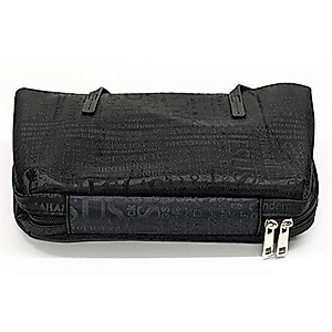 Black Purse Fashion Jacquard Fabric Bible Cover Case with Handle X-Large