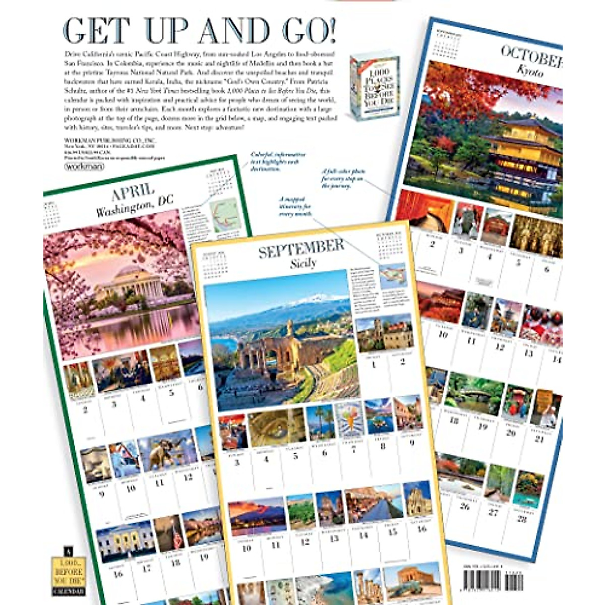 1,000 Places to See Before You Die Picture-A-Day Wall Calendar 2023: A Traveler's Calendar
