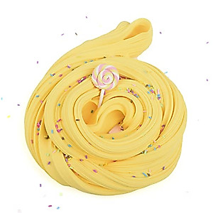Lollypop Butter Slime, Yellow Scented Slime, Stress Relief Toy for Girls and Boys, for Kids Education, Party Favor, Super Soft and Non-Sticky(7oz 200ML)