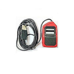 Safran Morpho Mso 1300 E3 Finger Print Scanner, USB, Red and Black