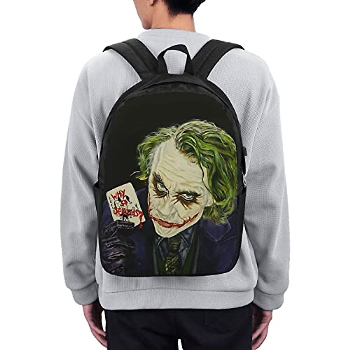 VNCXCNCN joker Classic Basic Casual Backpack Travel Backpack Fits Notebook Sports Backpack