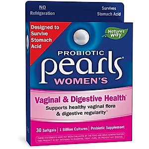 Nature's Way Probiotic Pearls Womens, 1 Billion Live Cultures, 30 Softgels