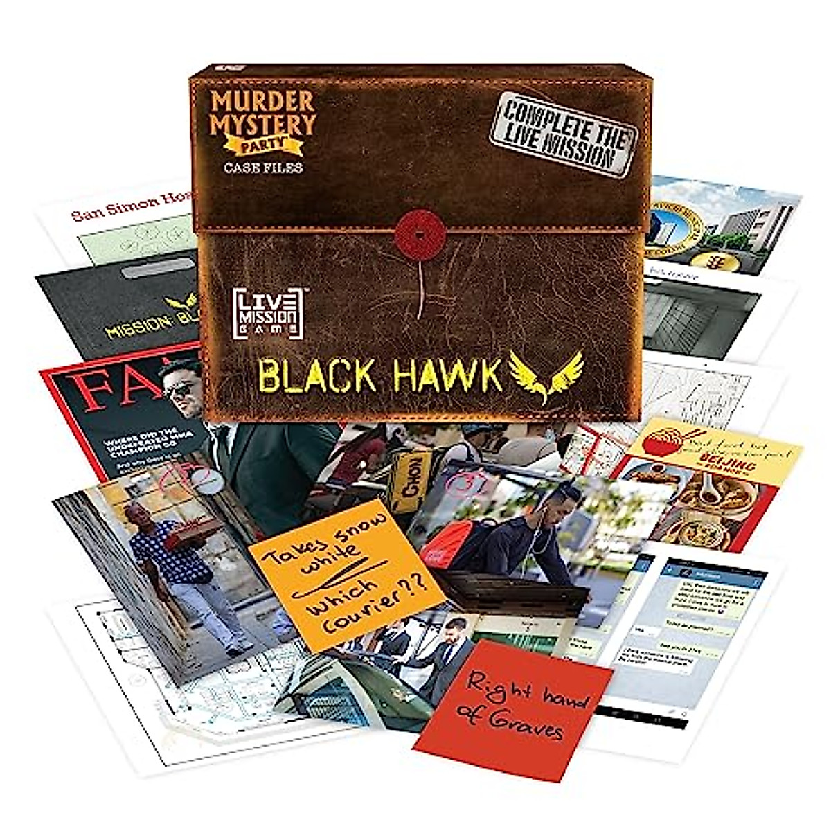 Murder Mystery Party Case Files: Mission Black Hawk for 1 or More Players Ages 14 and Up