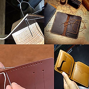 Leather Big Eye Needle, 21 Pieces 3 Sizes of Leather Needle Big Eye Needle, with 2 Leather Lacing Needles，1 Piece Needle Bottle, Leather Sewing Needle kit