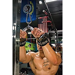 Cobra Grips PRO Weight Lifting Gloves Heavy Duty Straps Alternative to Power Lifting Hooks for Deadlifts with Built in Adjustable Neoprene Padded Wrist Wrap Support Bodybuilding