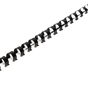 Amazon Basics Plastic Binding Comb, 100 Pcs/Box,19-Holes, 3/8 in (10 mm), 60 Sheets