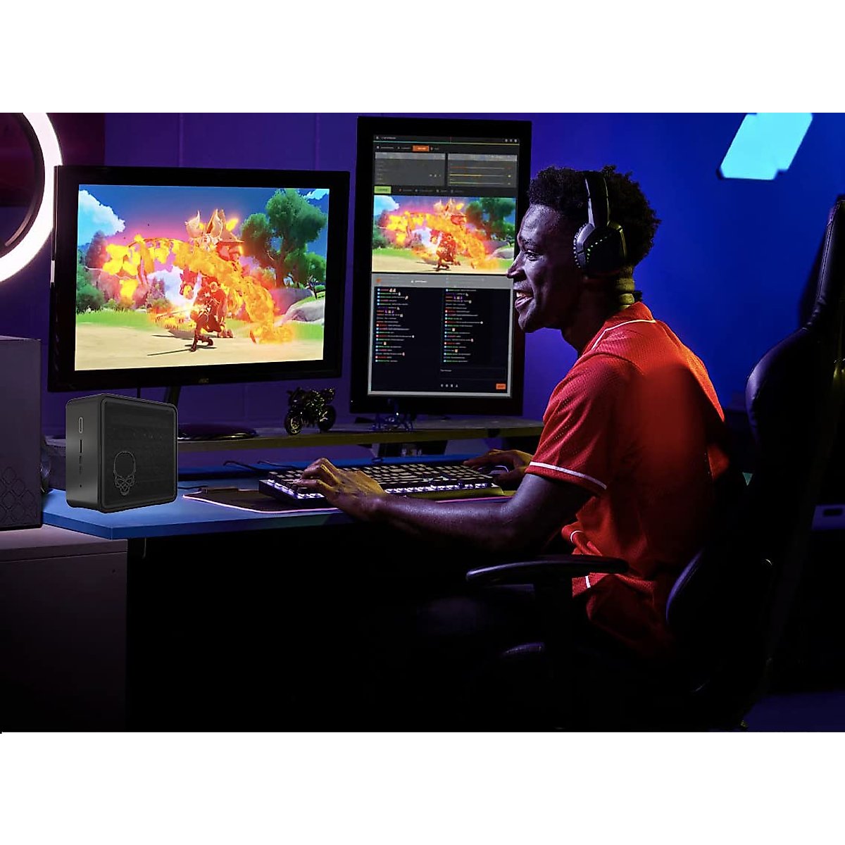 Intel NUC 9 Extreme Mini PC Gaming & Business Desktop Computer, Intel Core i7-9750H, 32GB RAM, 1TB PCIe SSD, Windows 11 Pro, Thunderbolt, WiFi, Ethernet, 3 Yr Warranty