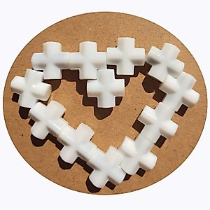 Magnetic Stirrer Stir Bar PTFE Magnetic Mixer Stir Bars Cross Shape (8X15mm, 5PCS)
