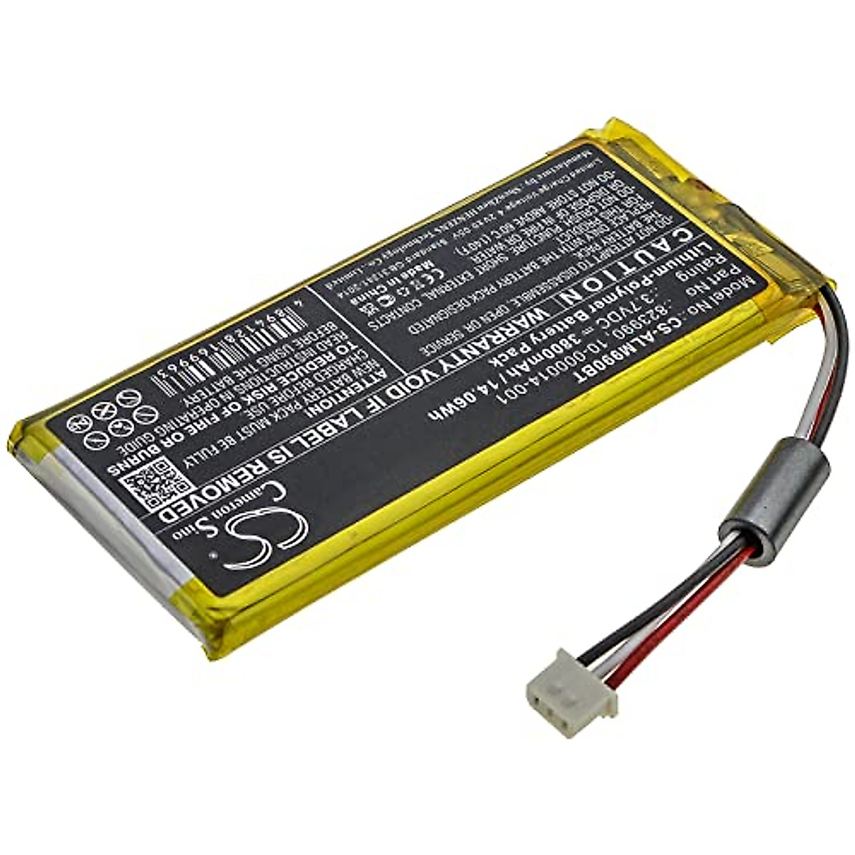 7800mAh Replacement Battery for ADT Panel Smart Things,2GIG GC3 Panel,SP1-GC3,GC3e Panel,fit Part no 823990,10-000014-001