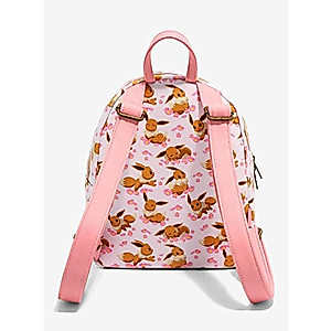 Hot Topic Loungefly Pokemon Eevee Spring Flowers Mini Backpack