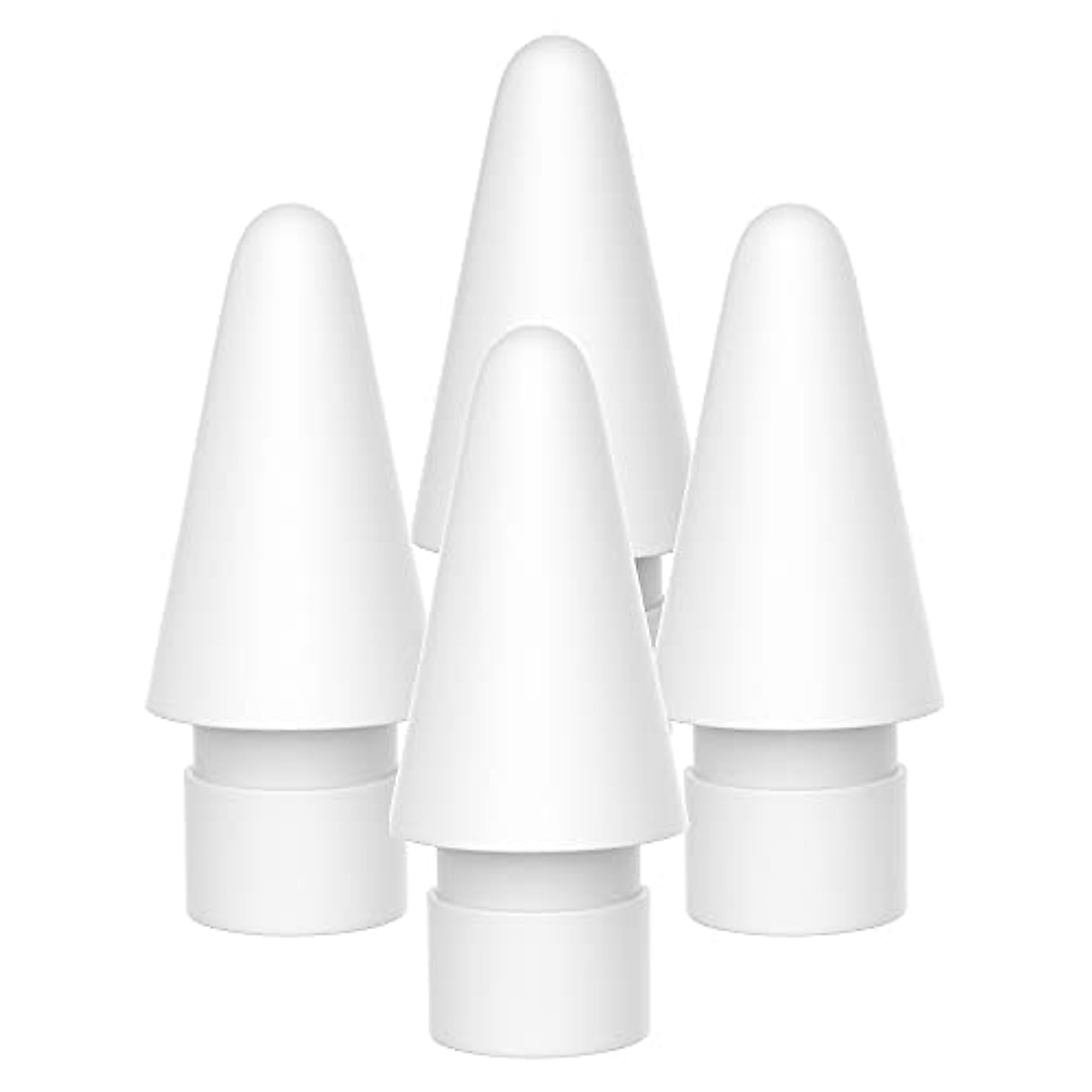 Replacement Tips Compatible with Apple Pencil 2 Gen iPad Pro Pencil - iPencil Nib for iPad Pencil 1 st/Pencil 2 Gen White 4 Pack