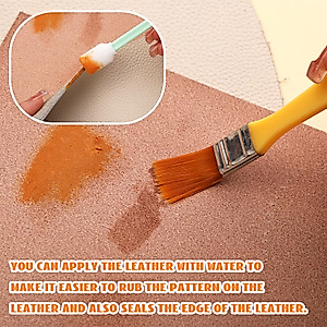 100 PCS Wool Daubers, Leather Dye Brush, Leather Dauber with 10 PCS Cleaning Swab Sticks for Leather Dying, Leather Making DIY Crafts Projects