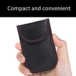 Arbootjin Faraday Bag,Faraday Key Fob Protector Faraday Cage Faraday Pouch - Car Key Signal Blocking,Anti-Theft Pouch,Anti-Hacking Case Blocker (Black)