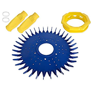 4 Pieces Pool Cleaner Replacements Include W70329 Finned Seal Disc Skirt & W69698 Pool Cleaner Diaphragms & W70327 Foot Pad Compatible with Zodiac Baracuda G2 G3 G4, Replace W72855 W69721 W46666