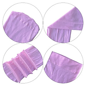 spomei Women Nylon Opaque Thigh High Stockings, School Girl Sheer Over Knee Silk Socks For Cosplay/Halloween Party NL-W3((Rose)