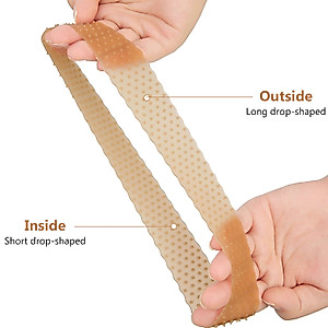 WILLBOND 2 Pieces Silicone Wig Grip Band Adjustable Silicone Wig Headband No Slip Wig Bands Seamless Wig Holder for Men Women Sports Yoga (Light Brown, Dark Brown)