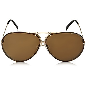 Porsche Design Sunglasses P8478, Gold, 69mm