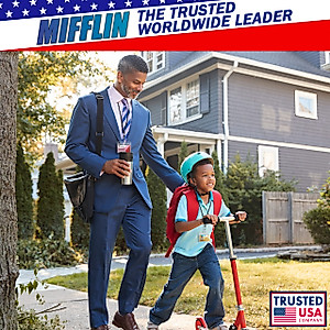 Mifflin-USA Horizontal ID Name Badge Holder (Clear, 3.5x2.25 Inches, 250 Pack), Waterproof and Resealable Plastic Card Holders