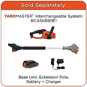 BLACK+DECKER YARDMASTER 20V MAX Leaf Blower Gutter Attachment (BCASBL70B)
