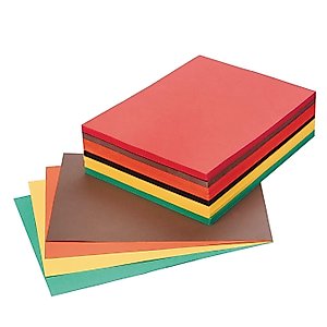 Tru-Ray® Seasonal Sulphite Construction Paper- Fall Colors, 9" x 12" (Pack of 400)