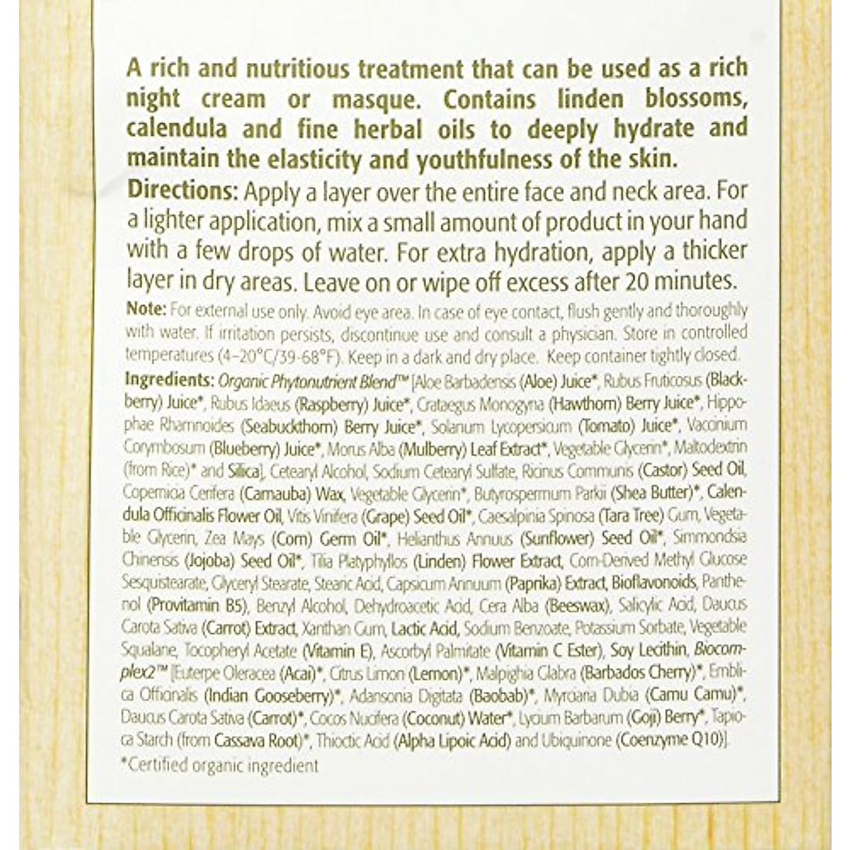 Eminence Linden Calendula 2oz Treatment Cream - Hydrating Moisturizer for Sensitive & Dry Skin