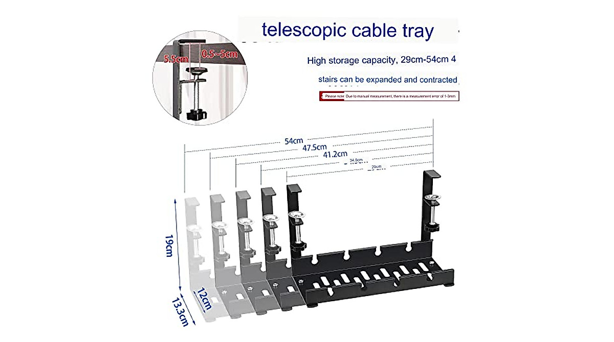 Desktop Cable Management System for Tidy Workspaces