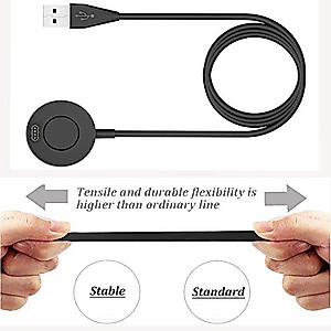 Charger Compatible with Garmin Fenix 7/7S/7X, Fenix 6/6S/6X, Fenix 5/5S/5X Charger Charging Stand, Charging Dock Station Cradle Holder with 1m USB Cable for Vivoactive 3 Vivoactive 4 Smartwatch