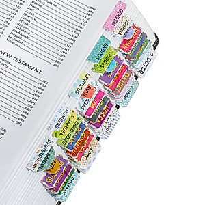 Mr. Pen- Bible Tabs, 3 Different Design, 222 Tabs, Bible Journaling Supplies, Bible Tabs Old and New Testament, Bible Tabs for Women, Bible Book Tabs, Bible Study Supplies, Tabs for Bible