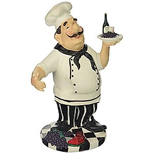 Chef Wine Bottle Holder 8.25x5.75x11.75"
