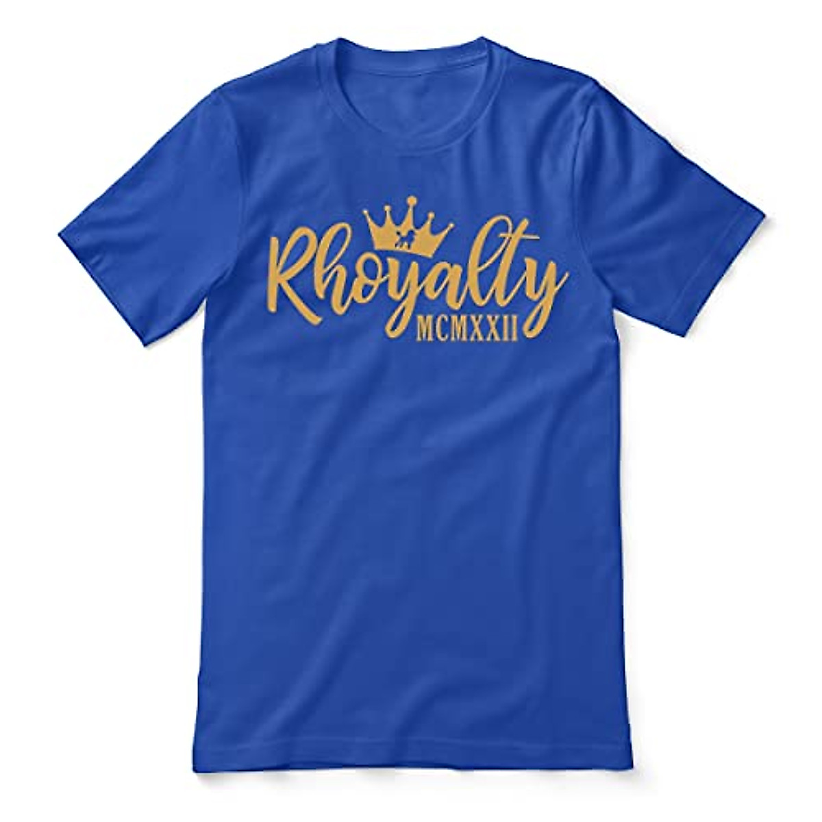 BBGreek Sigma Gamma Rho Sorority Paraphernalia - SGRHO - Crew Neck T-Shirt - Official Vendor - Rhoyalty - Royal 2X-Large