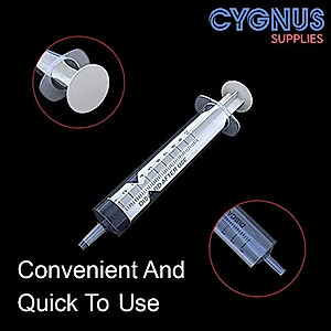 CYGNUS SUPPLIES 4 Pack - 10ml Syringes Without Needle for Measuring, Lip Gloss, Liquid refilling, Dispensing, DIY Crafts, DIY Lip Gloss Accessories, Feeding Pets, Food, Scientific Labs