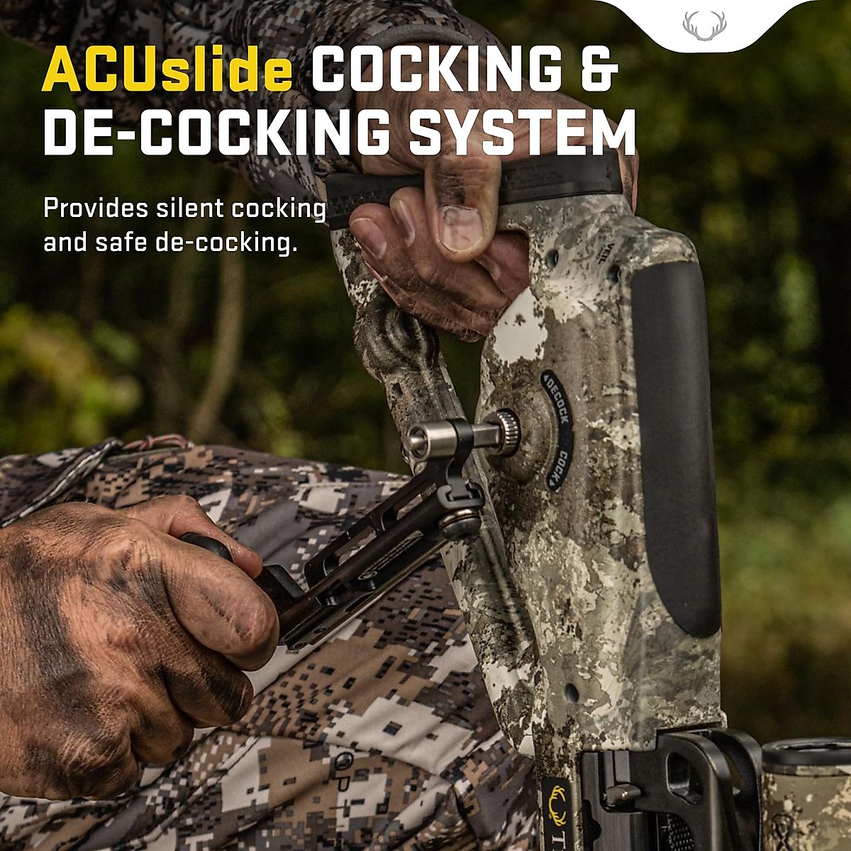 TenPoint Turbo S1 Crossbow, Vektra - 390 FPS - Equipped with RangeMaster Pro Variable Speed Scope + ACUslide Cocking & De-Cocking System - ​​​​Lowest-Priced ACUslide Safe De-Cocking Crossbow