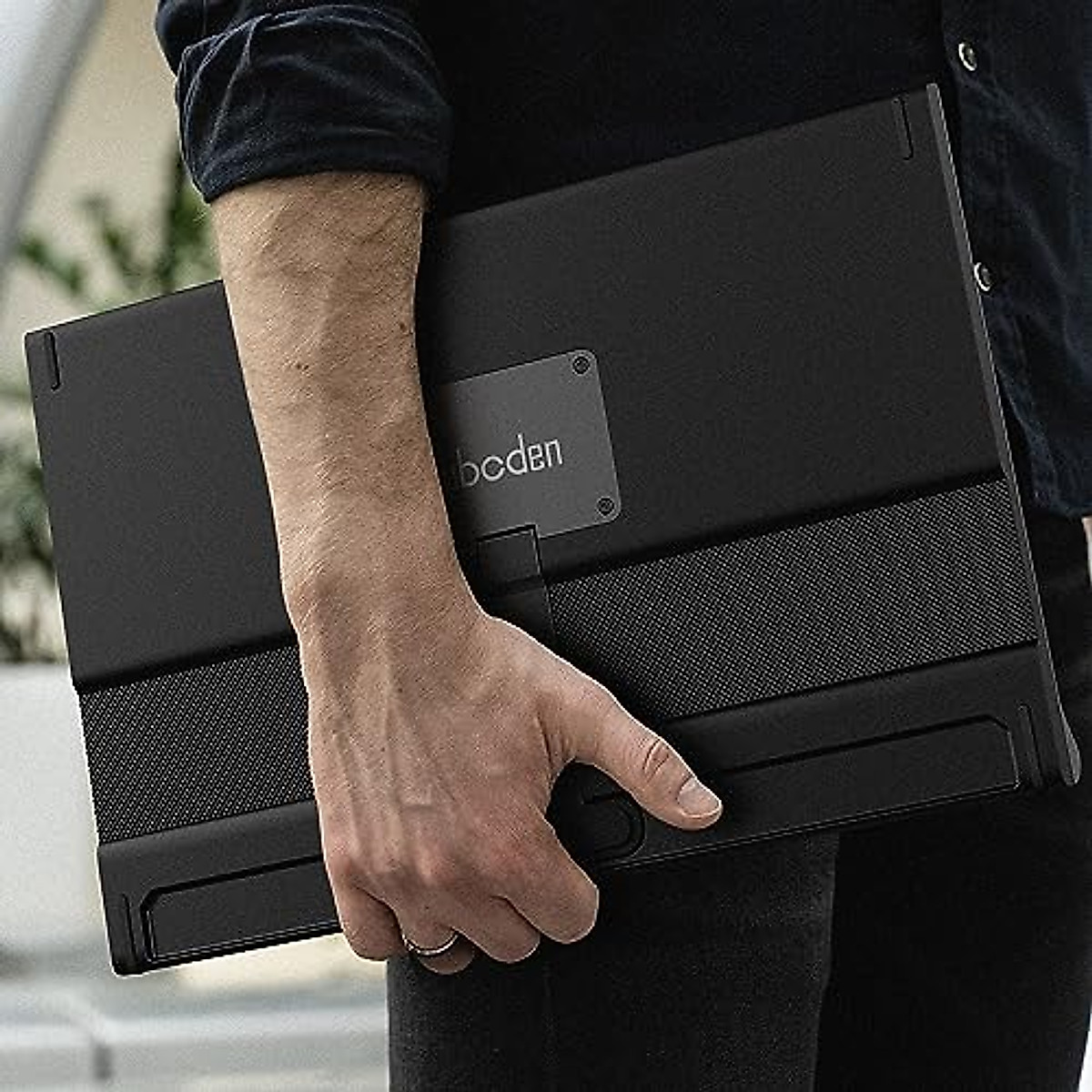 emlovosy 15.6-inch FHD IPS Laptop Expansion Screen 1080P High Clarity Portable School Work Entertainment Expansion Screen with Holder