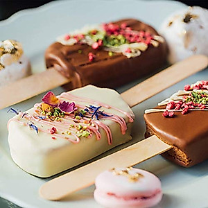 WISYOK 120 Pcs Wood Craft Sticks 5.9 Inch, Ice Cream Sticks, Karlash Jumbo Sticks, Popsicle Sticks, Ideal for Building Model, Kids Handicraft, and Creating Craft Projects