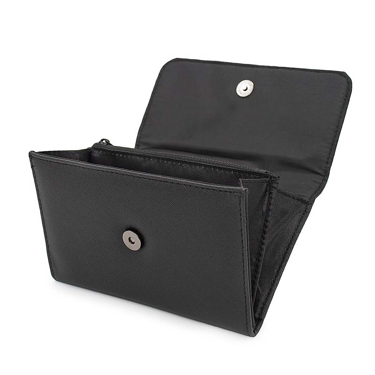 Disney Wallet, Foldover, Disney Signature D Logo Embossed, Black Vegan Leather