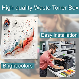 TB-FC505 TBFC505 Waste Toner Box for Toshiba TB-FC505, High Yield 120200 Pages, Reliable Performance Compatible for Toshiba 2505AC 2515AC 2555C 3005A 3015AC 3055C Printers (Black 2Pack)