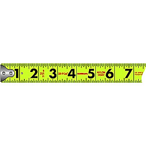 Komelon 435HV High-Visibility Professional Tape Measure, 35-Feet by 1-Inch, Chrome