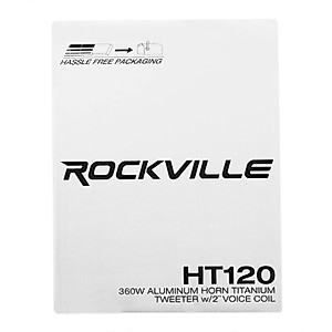 Rockville 2 HT120 2" 360w Car/Pro Aluminum Horn Titanium Tweeters 2" Voice Coils