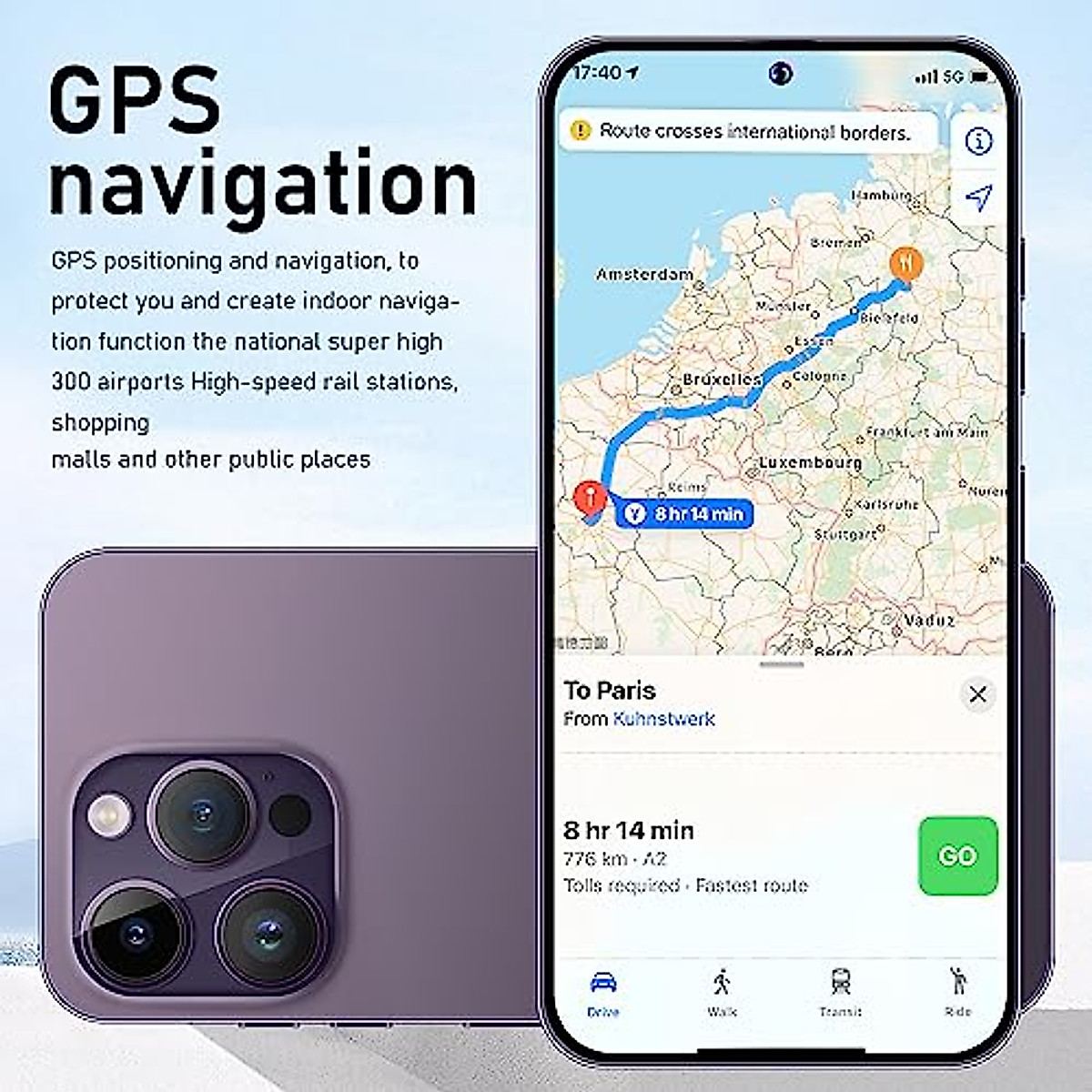 xixaomiro i14Pro Max Unlocked 5G Cellphone Android Smartphone Mobile Phone, 8GB RAM, 512GB ROM 1TB Expandable, 6.8'' FHD Screen, 6000mAh Battery, Dual Sim Card, 48+13MP Camera (Golden)