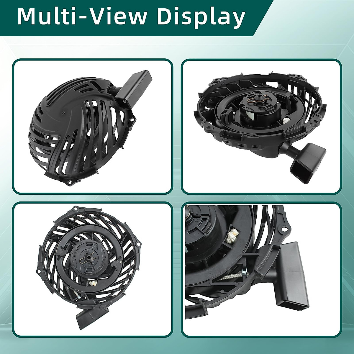 AUTOKAY 591139 593961 Recoil Starter Pull Start Assembly Compatible with Troy Bilt Craftsman TB110 TB200 140CC 150CC Engine Lawn Mower Parts Replace 593961 590588 593959 150-012