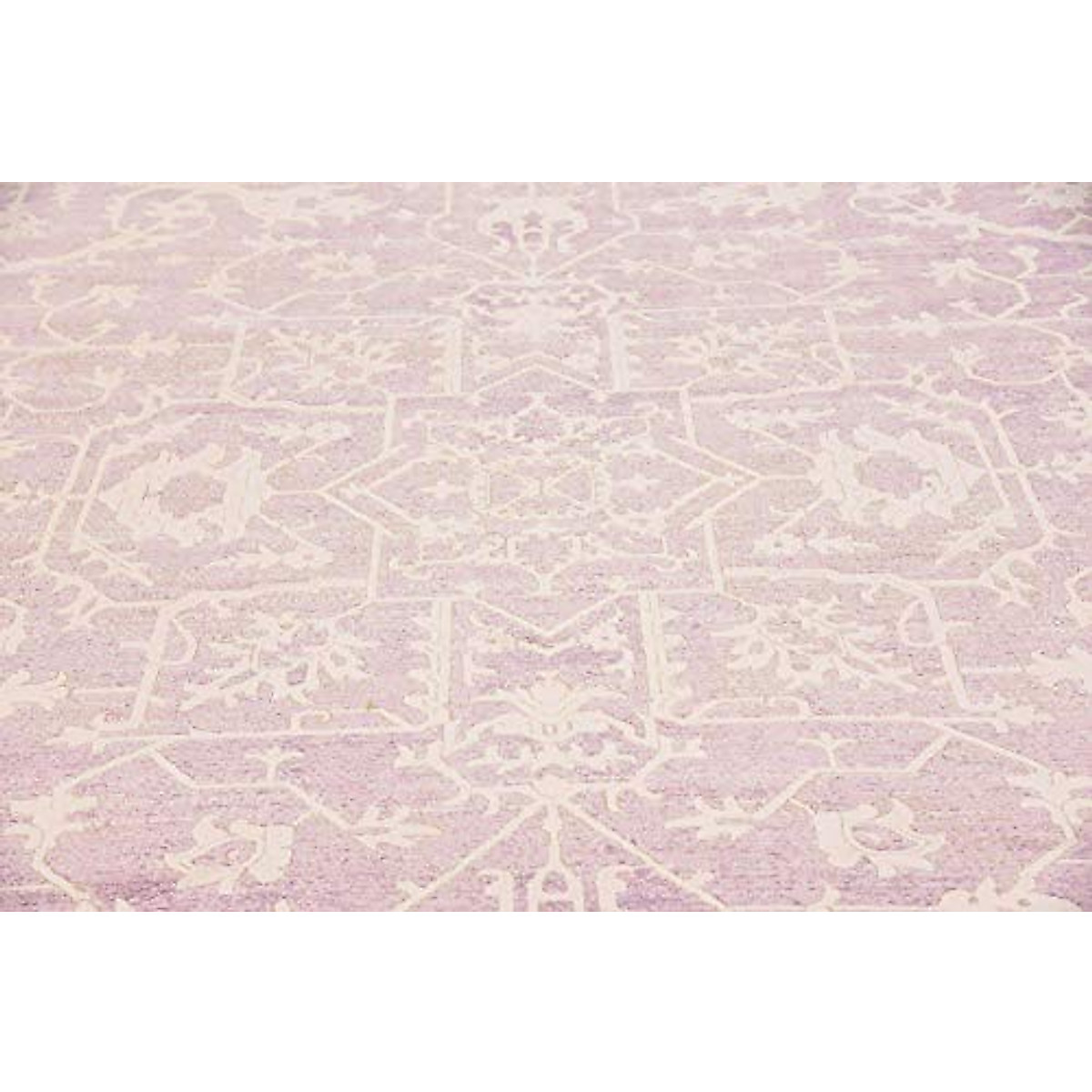 Unique Loom New Classical Collection Traditional Classic Intricate Design with Distressed Vintage Detail, Area Rug (9' 0 x 12' 0 Rectangular, Purple/ Ivory)