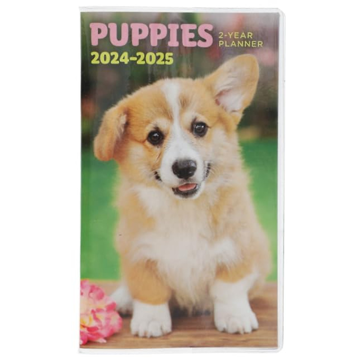 BCS 2-Year Miniature Monthly Planner Book for 2024-2025 (Puppies)