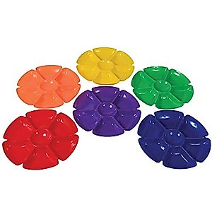 TickiT-9660 Flower Sorting Trays - Set of 6 - Assorted Colors - Teach Sorting, Classifying And Counting - Organize Arts And Crafts