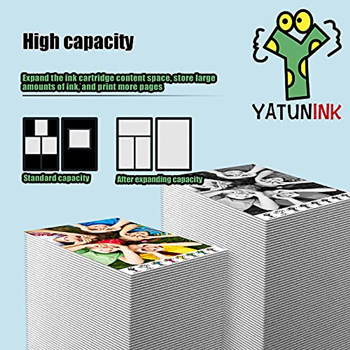 YATUNINK Remanufactured Ink Cartridges 240 and 241 for Canon 240xl and 241xl Ink Cartridge 240xl 241xl Combo Pack for Canon Pixma MG3620 MG3520 TS5120 MX532 MX472 MX432 240-241 Printer Ink (2 Pack)