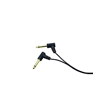 1/4 inch Splitter 6.35mm TRS Stereo Female to 90 Degree Dual 6.35mm Mono TS Male AUX Adiuo Y Splitter Cable for Studios Pro Sound & DJ's 11inch